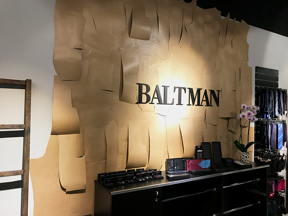 New shop interior for Baltman men's fashion shop - Roug
